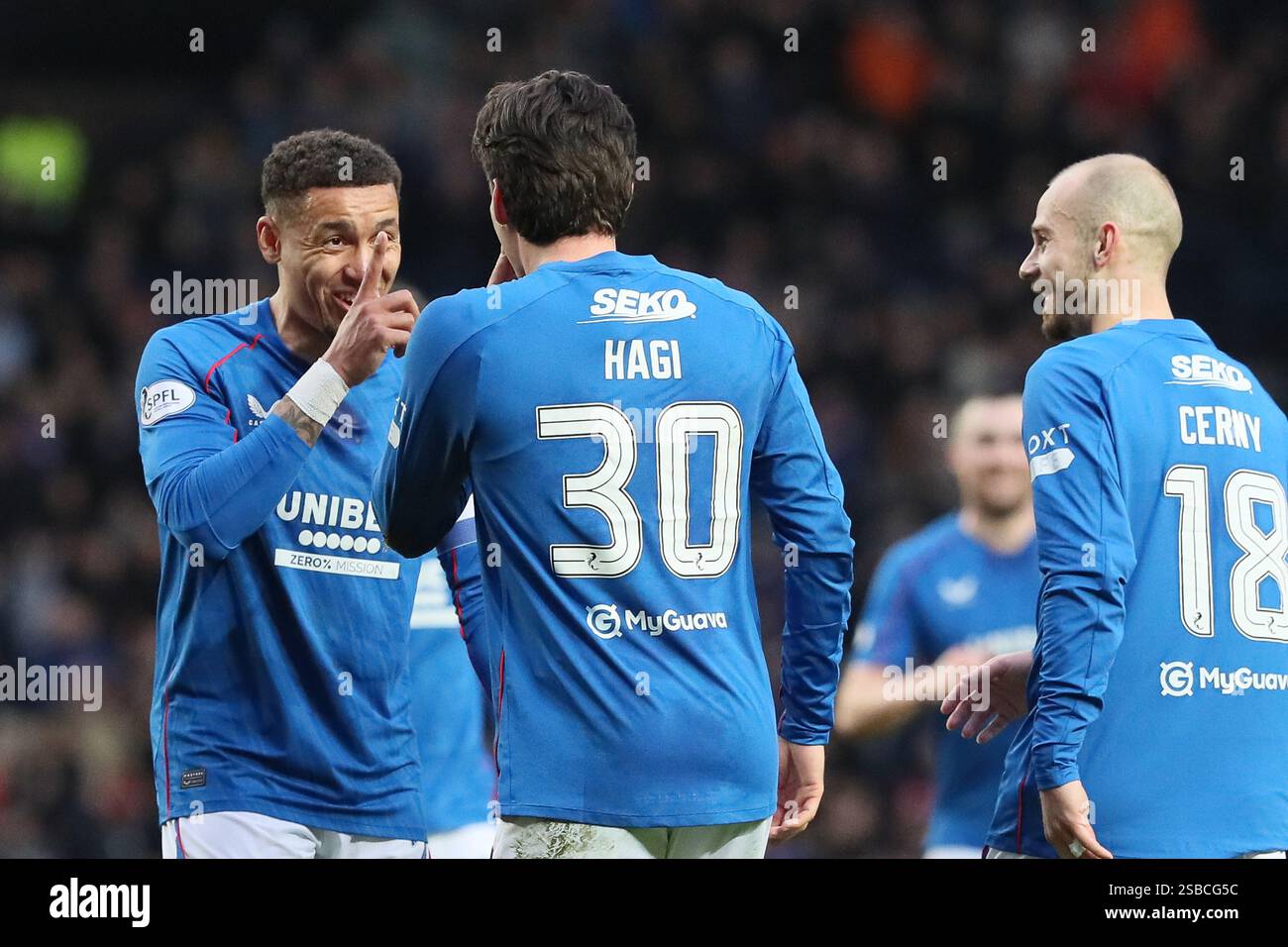 Glasgow, UK. 02nd Feb, 2025. Rangers played Ross County in the William ...