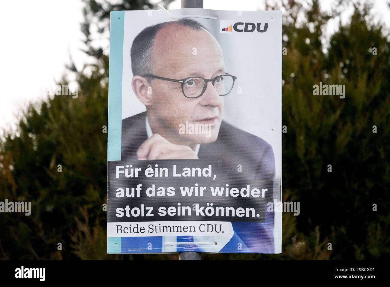 Ein Wahlplakat der Partei CDU Christlich Demokratische Union ...