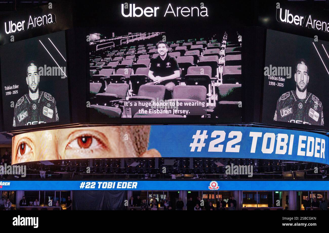 Berlin, Germany. 02nd Feb, 2025. Ice Hockey: DEL, Eisbären Berlin ...