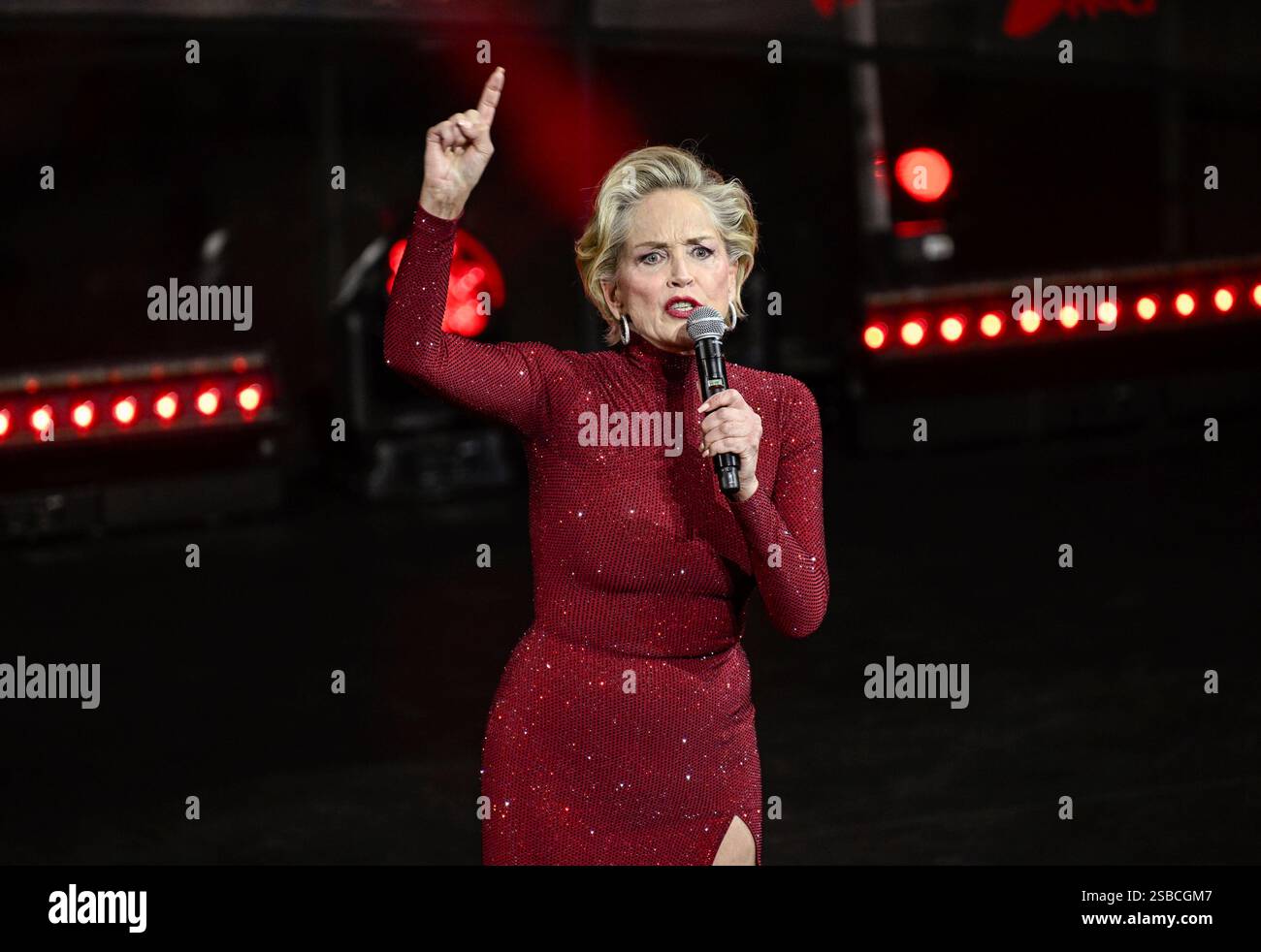 Sharon Stone hosts the American Heart Association's Go Red for Women ...