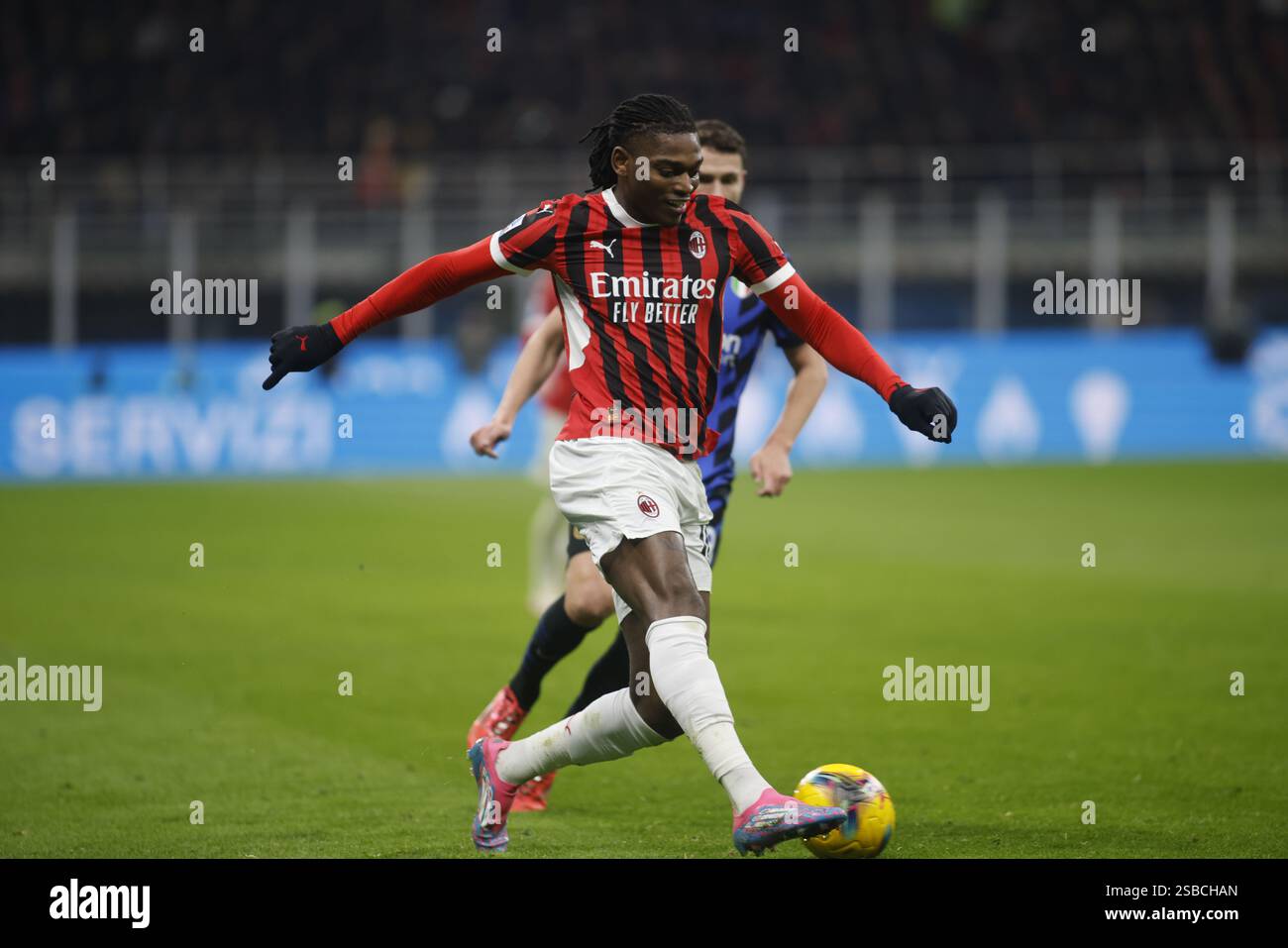 Milan, Italy. 02nd Feb, 2025. Rafel Leao of AC Milan during the Italian ...