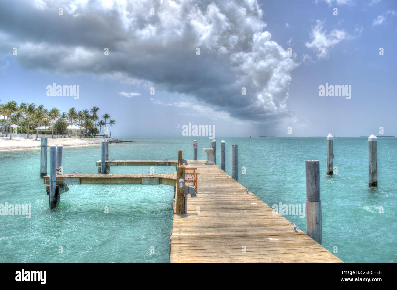 Storm Coming in at Key West Boat Docks Stock Photo - Alamy