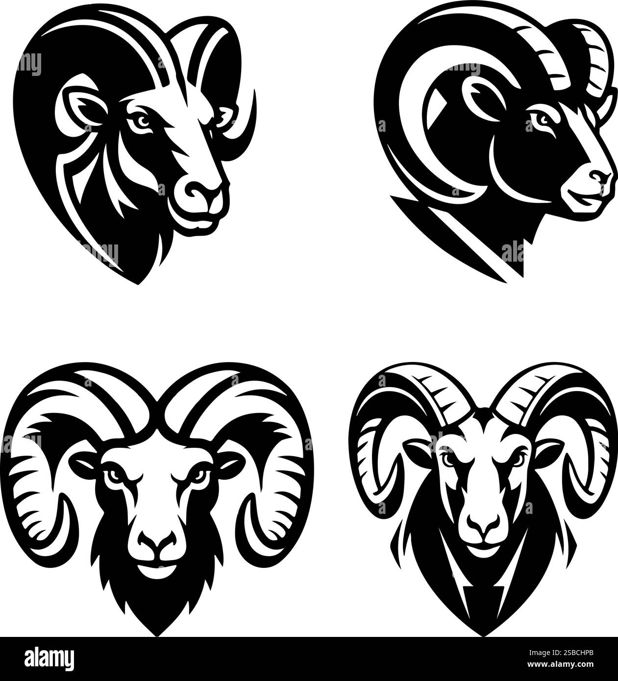 Ram icon isolated on white background. Mutton head. Design elements for ...