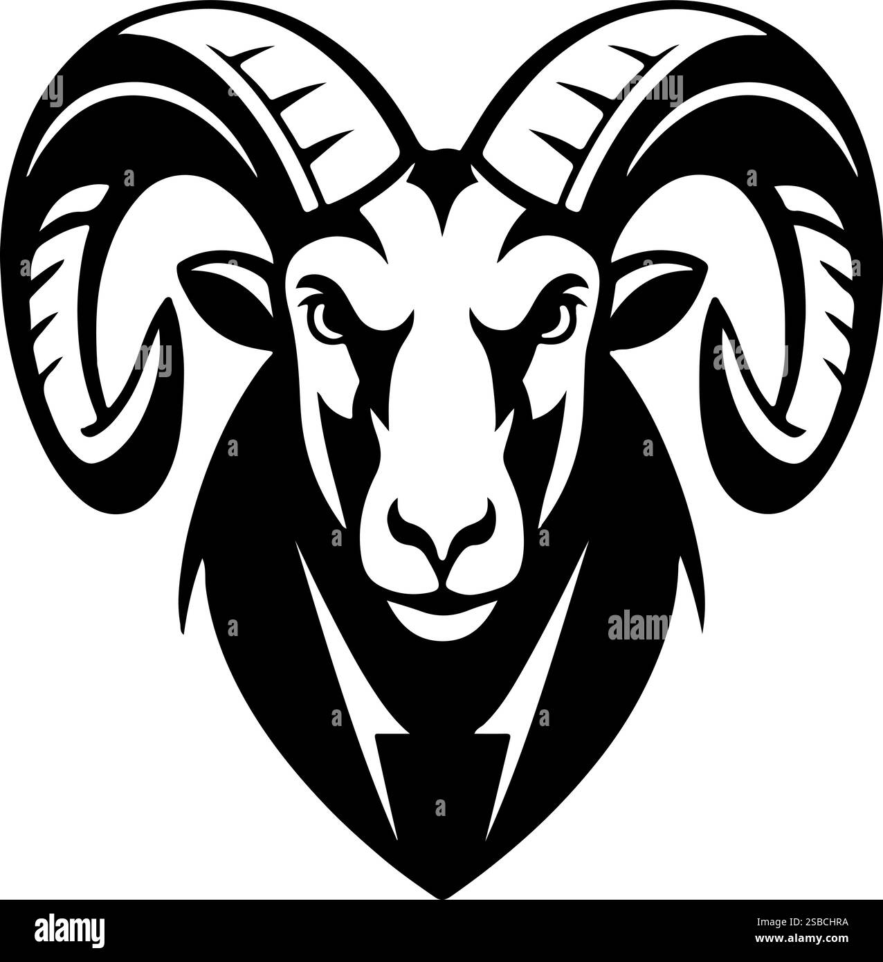 Ram icon isolated on white background. Mutton head. Design elements for ...