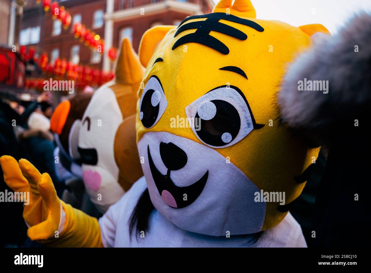 Colourful Mascots Perform During London's Chinese New Year Celebrations ...