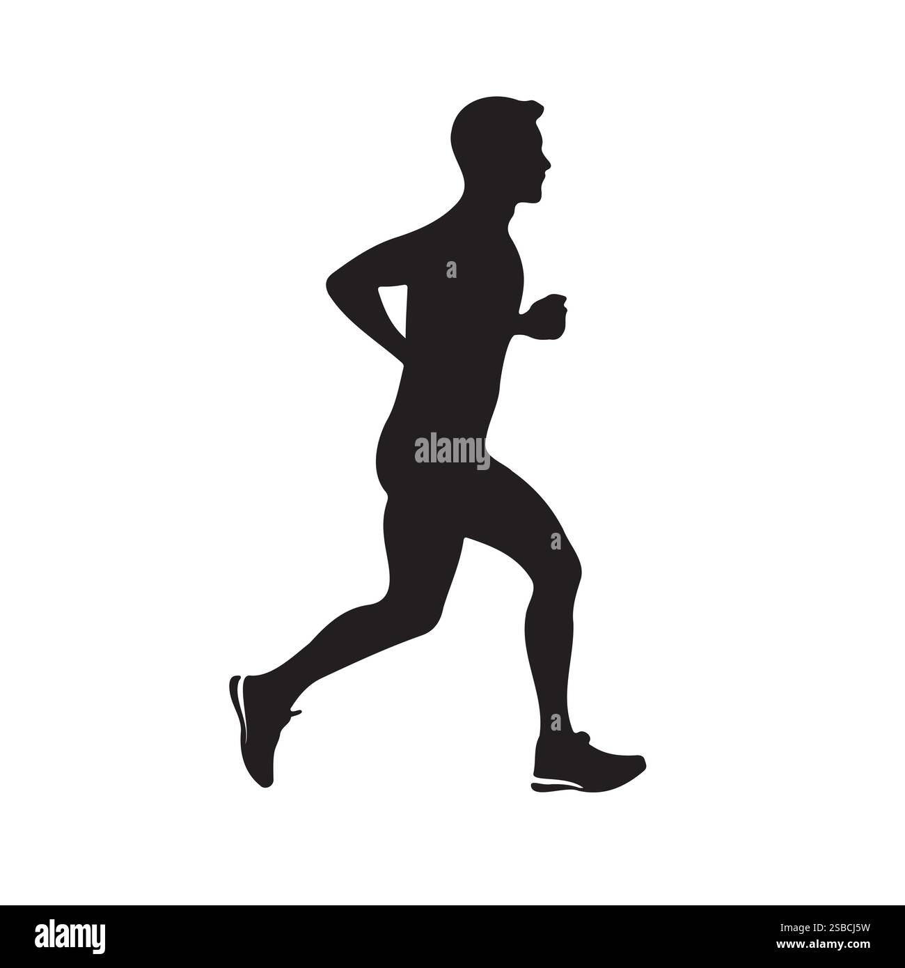 Athlete young male running Black and White Stock Photos & Images - Alamy