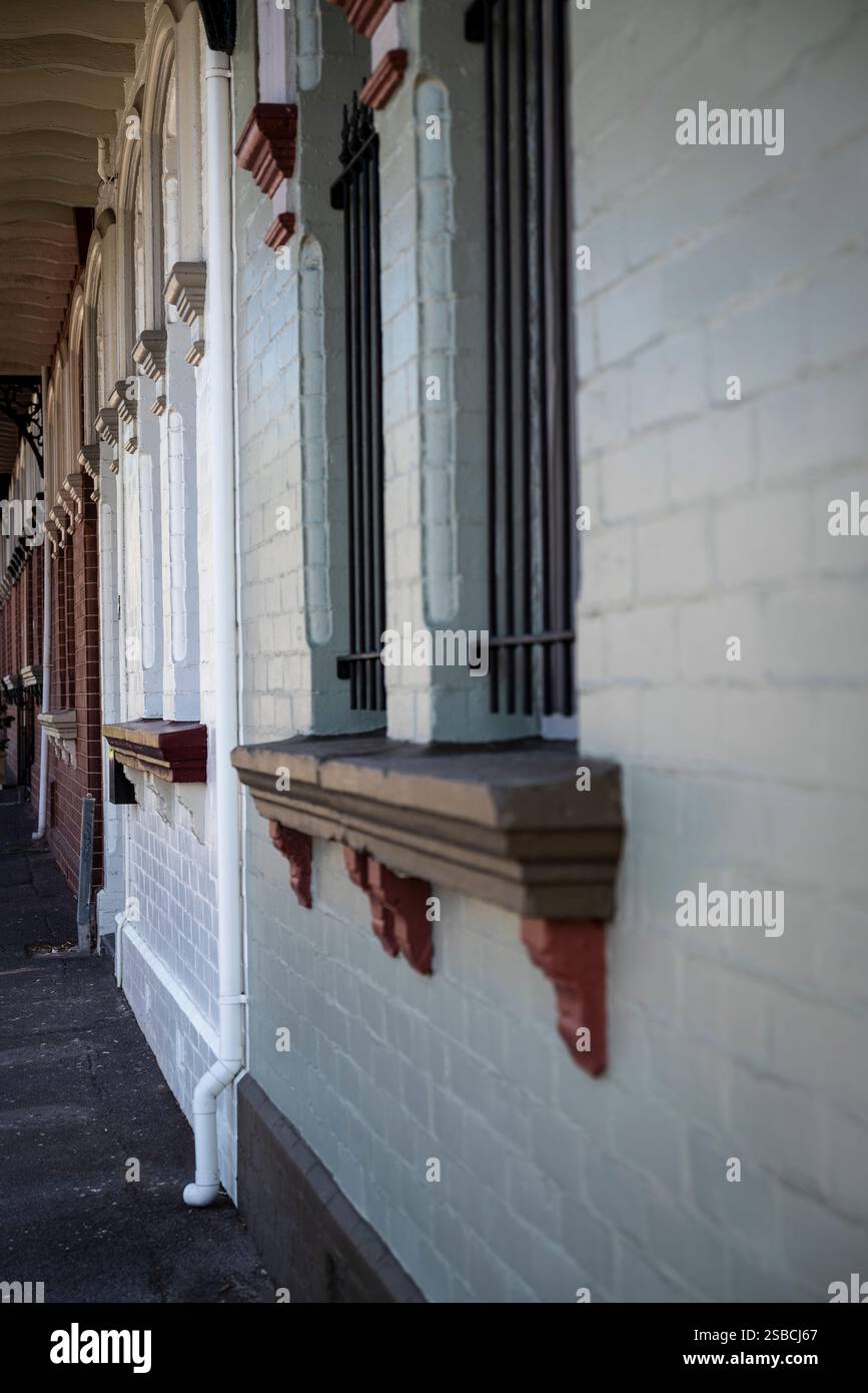 Victorian Terrace houses, Newcastle, Australia Stock Photo - Alamy