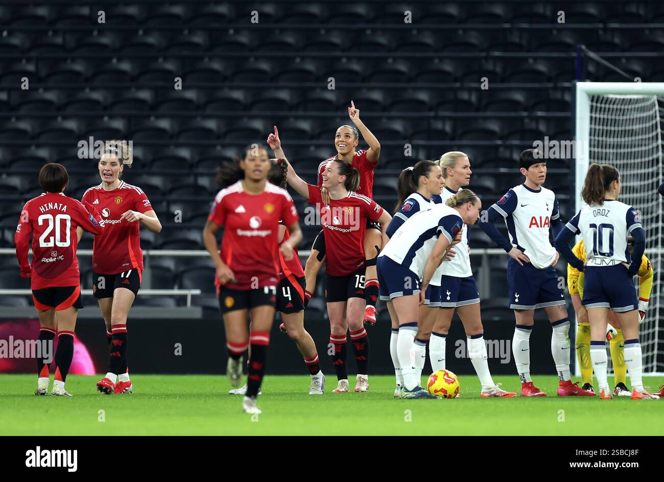 Manchester United's Elisabeth Terland celebrates scoring their side's ...