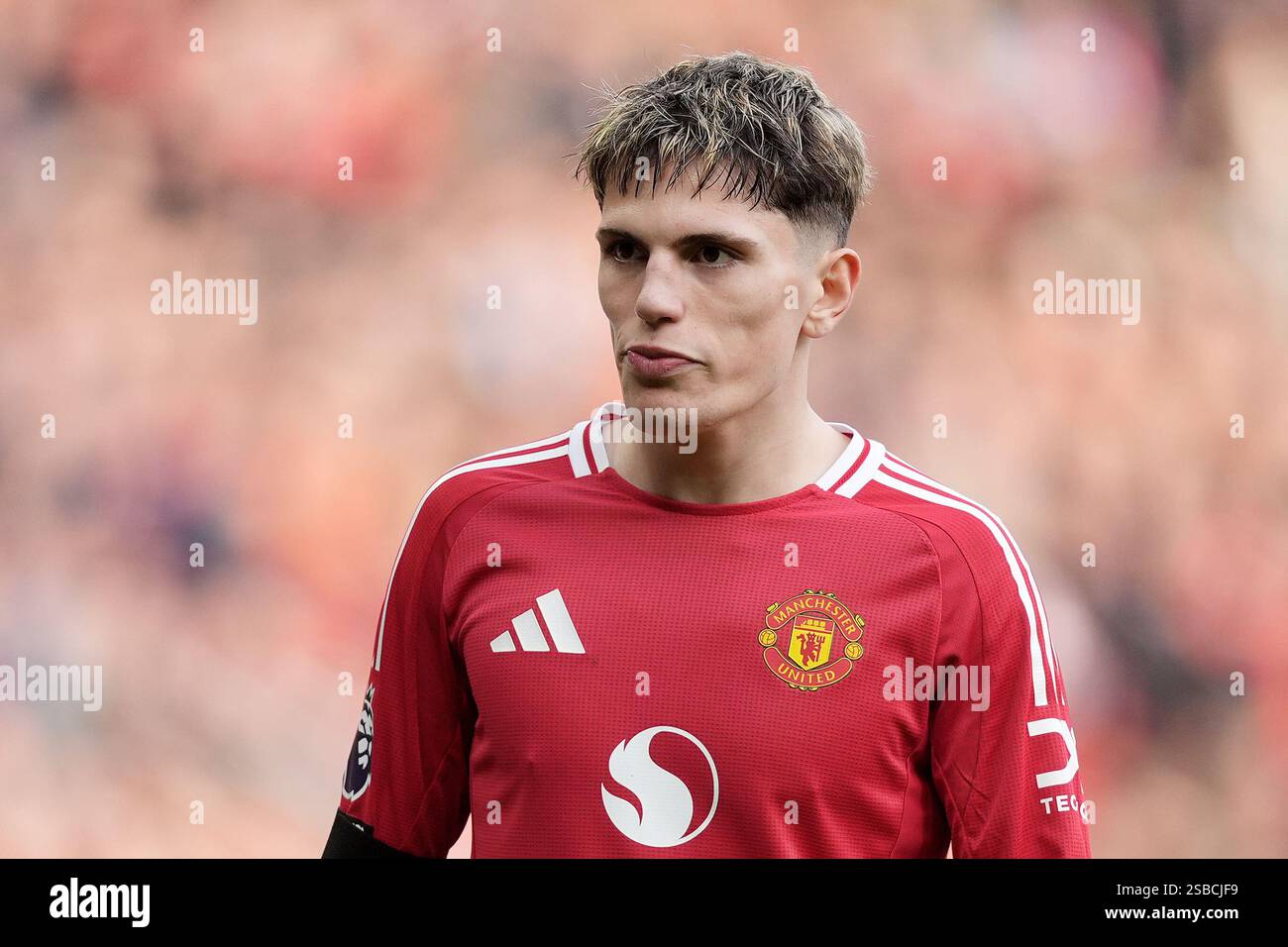Manchester United's Alejandro Garnacho during the Premier League match ...
