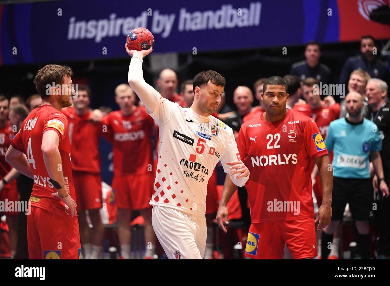 Oslo, Norway, 020225. Unity Arena. Croatia won the silver medal at the ...