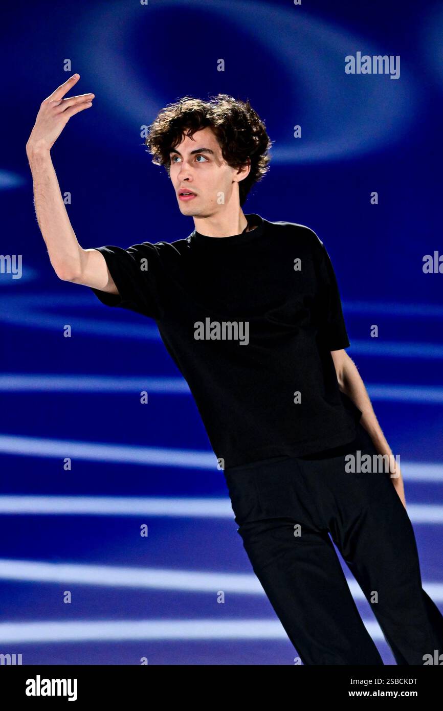 Nikolaj MEMOLA (ITA), during the Exhibition Gala, at the ISU European ...