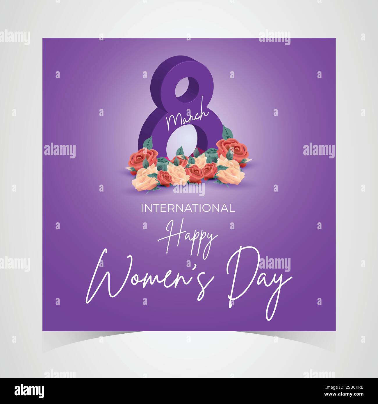 International Women's Day March 8 Banner, Vibrant Floral Design Celebrating Women, Equality and ...