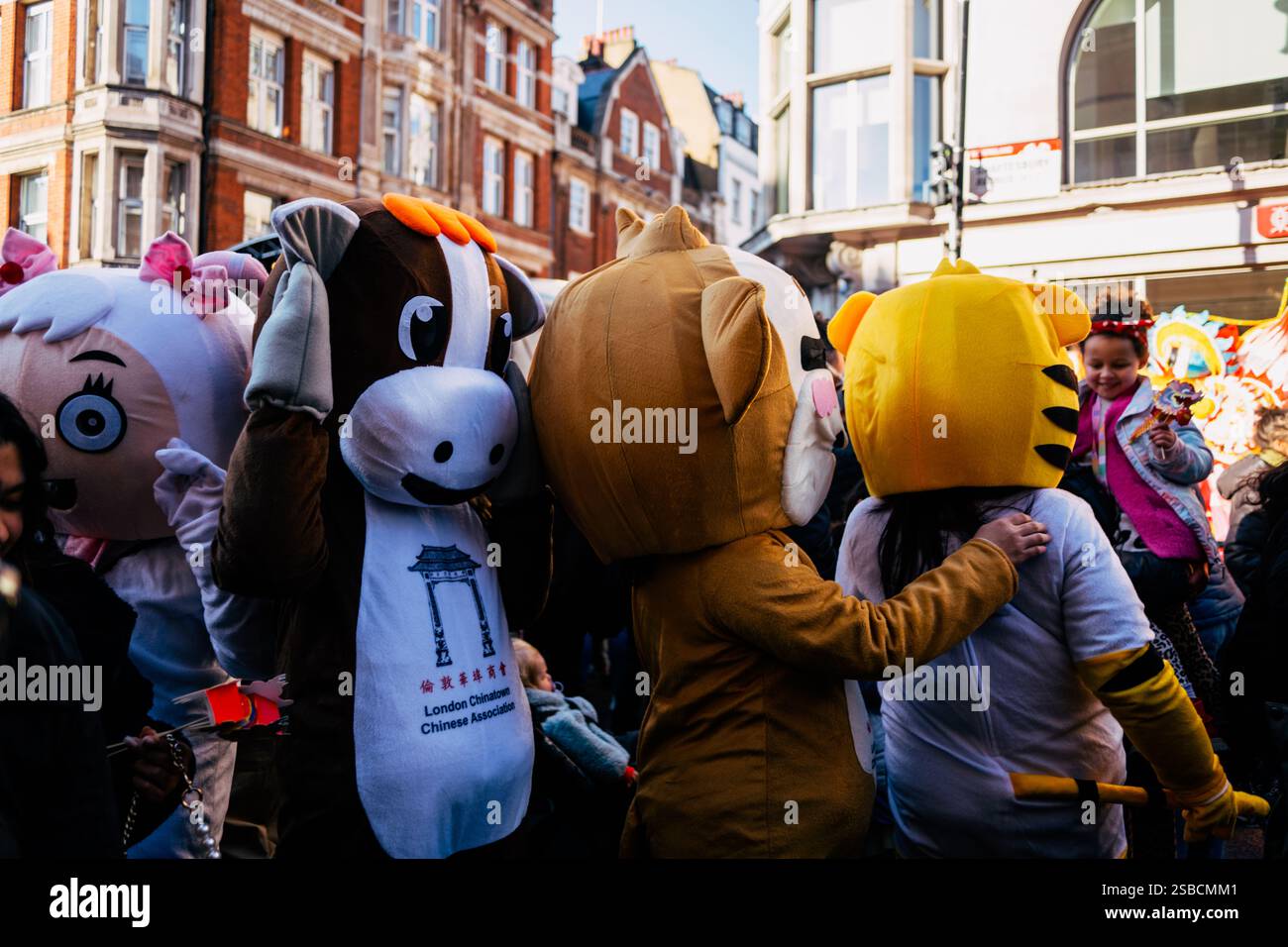 Colourful Mascots Perform During London's Chinese New Year Celebrations ...