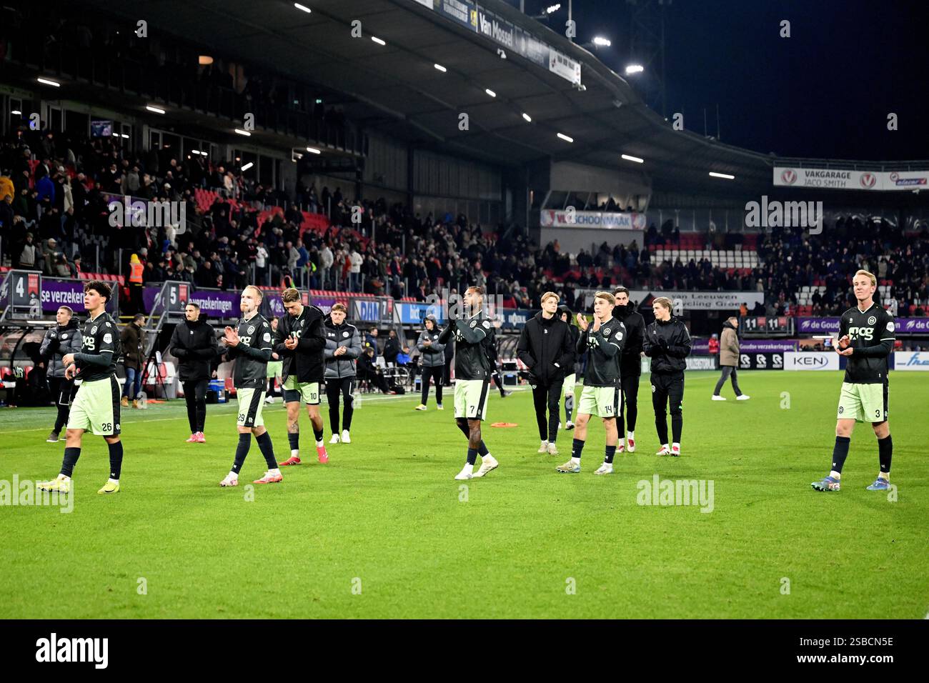 ROTTERDAM - FC Groningen players after the Dutch Eredivisie match ...