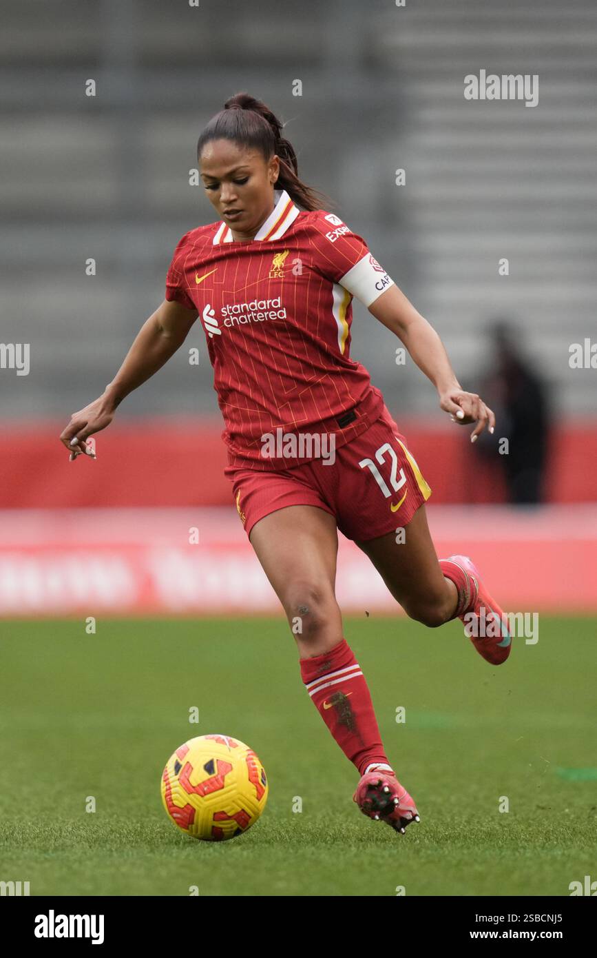 St Helens, UK. 02nd Feb, 2025. Liverpool FC v WestHam Utd FC Barclays Womens Super League ...