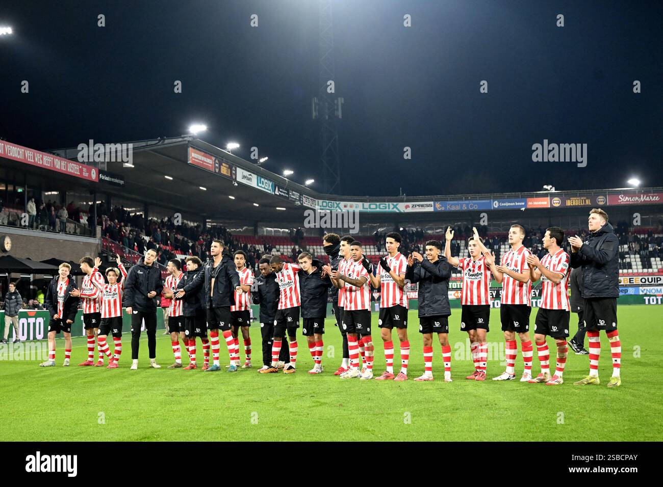 ROTTERDAM - Sparta Rotterdam players after the Dutch Eredivisie match ...