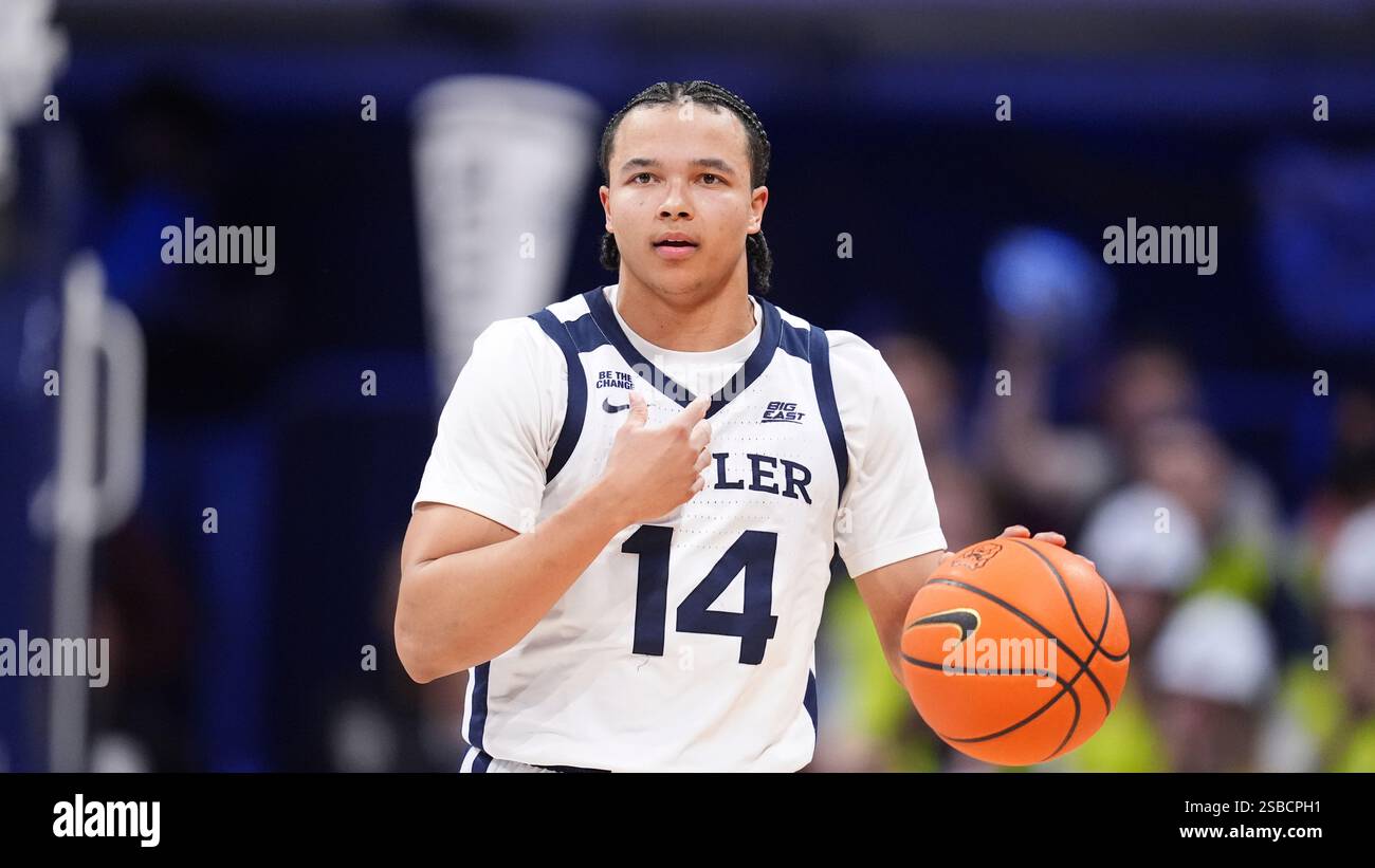 Butler guard Landon Moore (14) plays against Marquette in the second ...