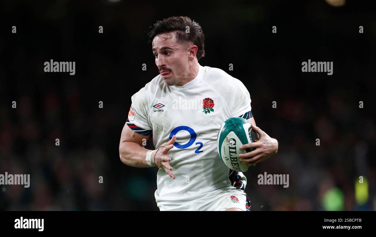 England's Cadan Murley during the Six Nations rugby union match between ...
