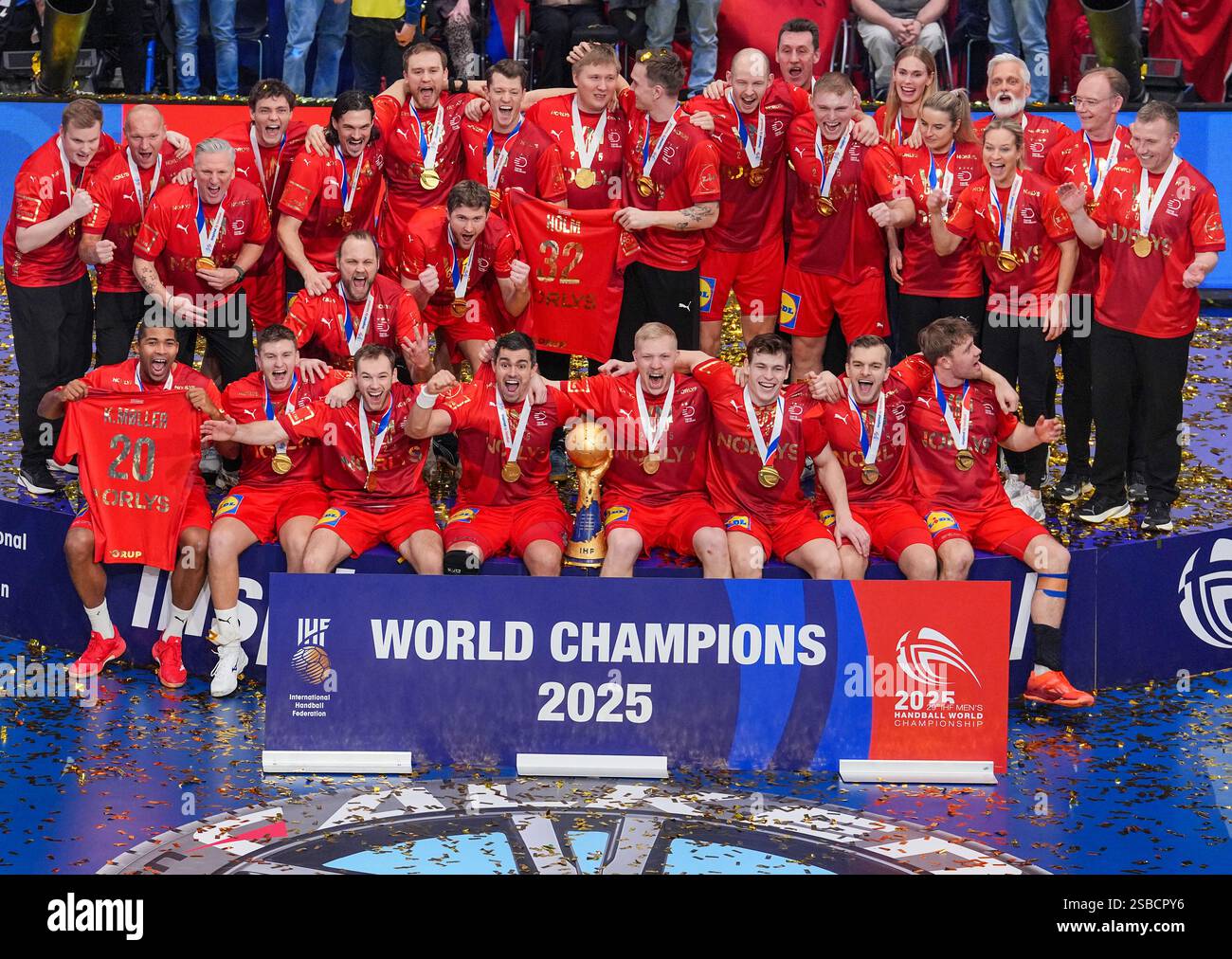 Oslo, Norway. 02nd Feb, 2025. Handball: World Cup, Croatia - Denmark ...