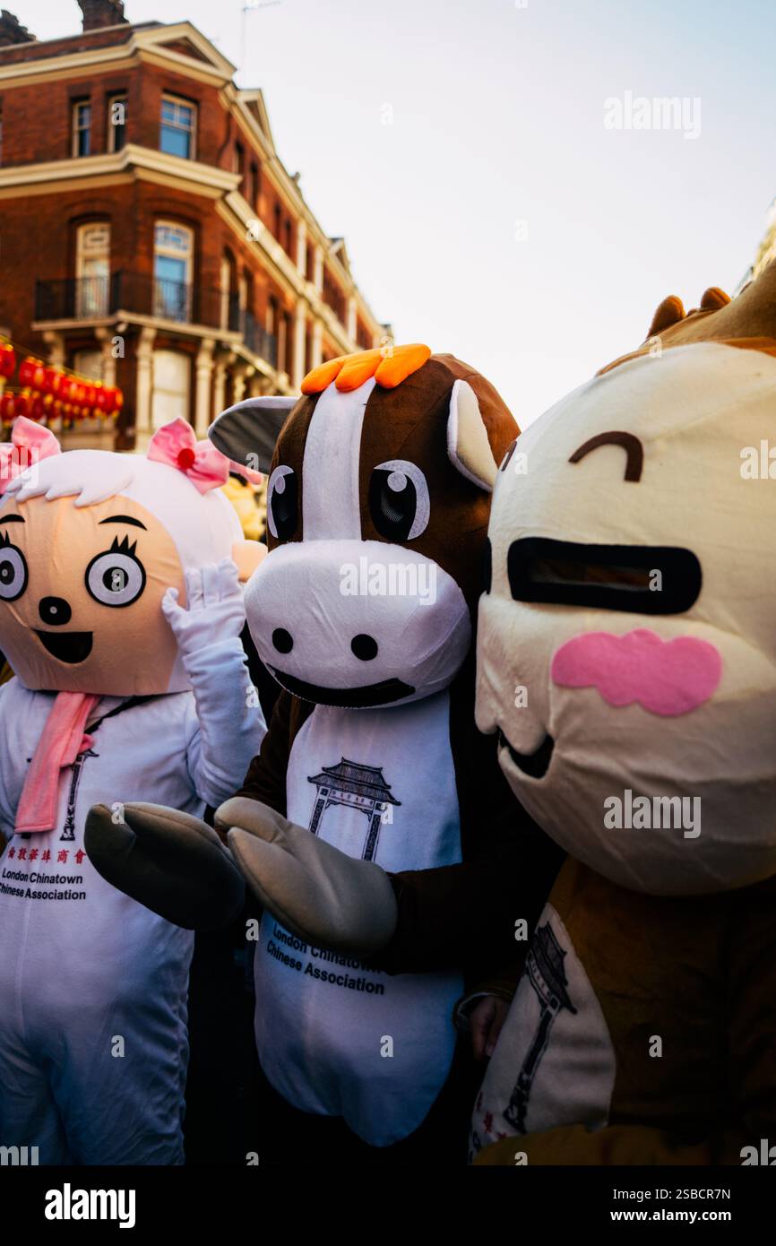 Colourful Mascots Perform During London's Chinese New Year Celebrations ...