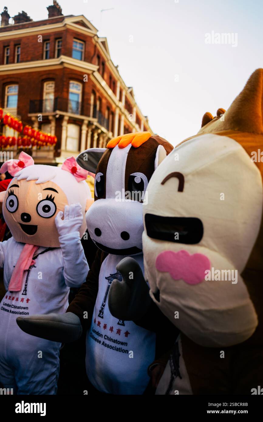 Colourful Mascots Perform During London's Chinese New Year Celebrations ...