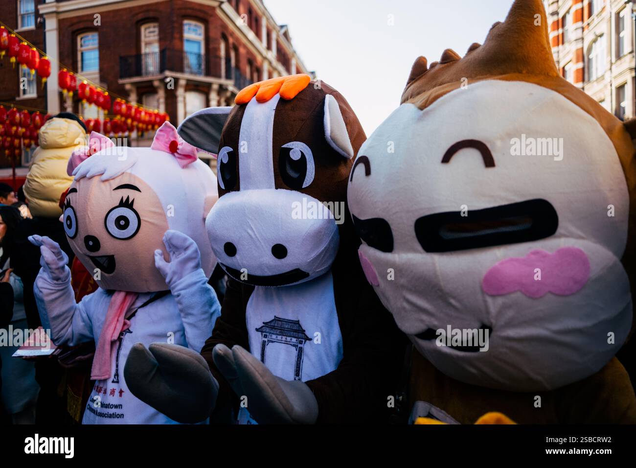 Colourful Mascots Perform During London's Chinese New Year Celebrations ...