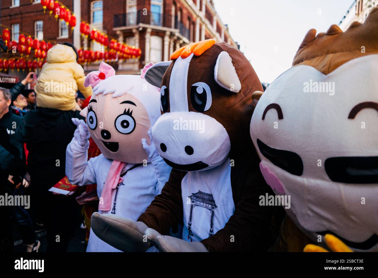 Colourful Mascots Perform During London's Chinese New Year Celebrations ...