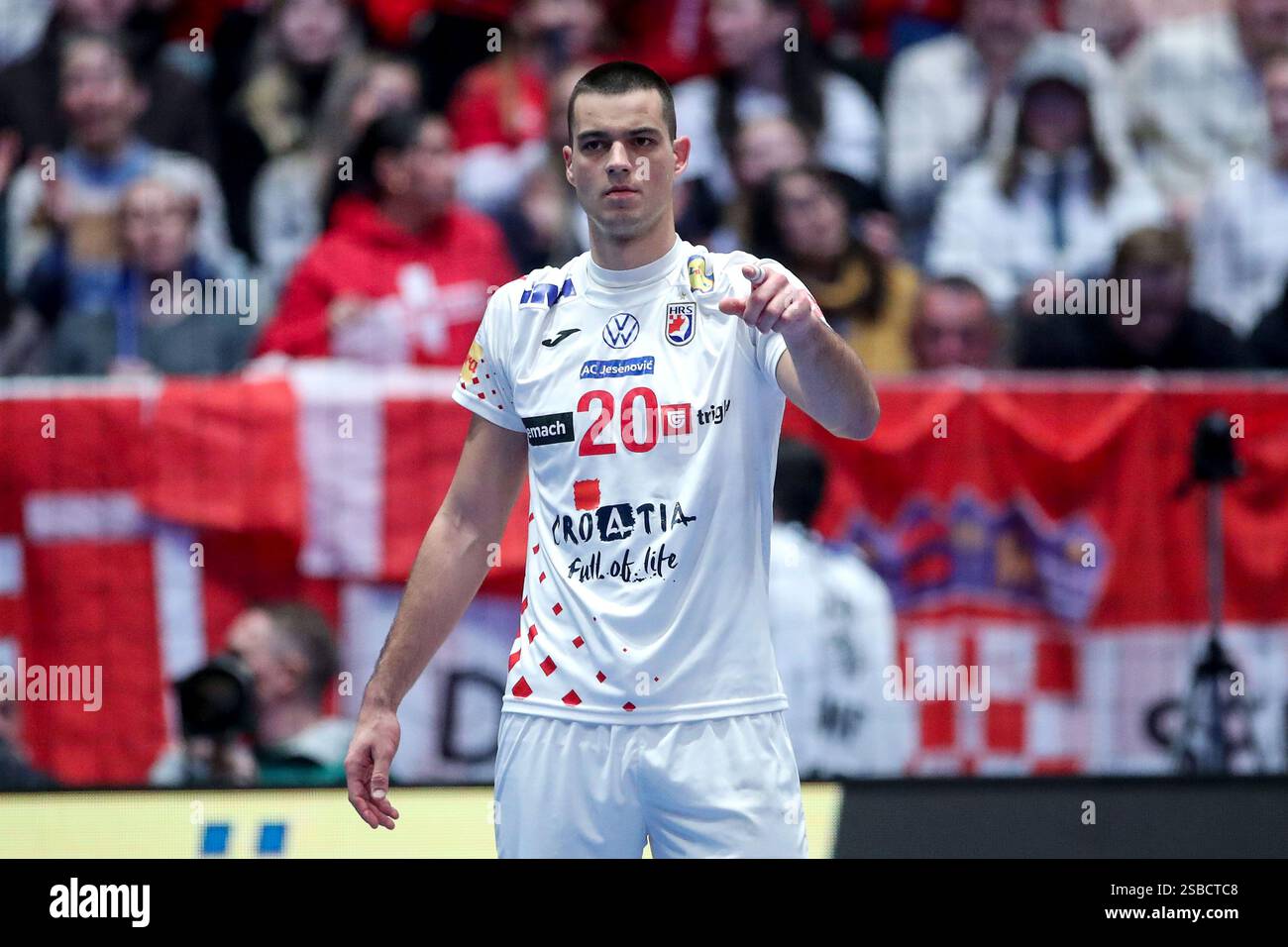 Oslo, Norway. 02nd Feb, 2025. OSLO, NORWAY - FEBRUARY 02: Mateo Maras of Croatia during the 2025 ...