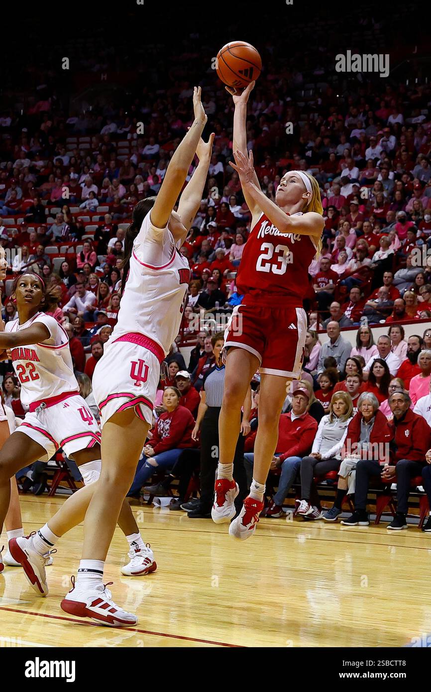 BLOOMINGTON, IN - FEBRUARY 02: Nebraska Cornhuskers guard Britt Prince ...