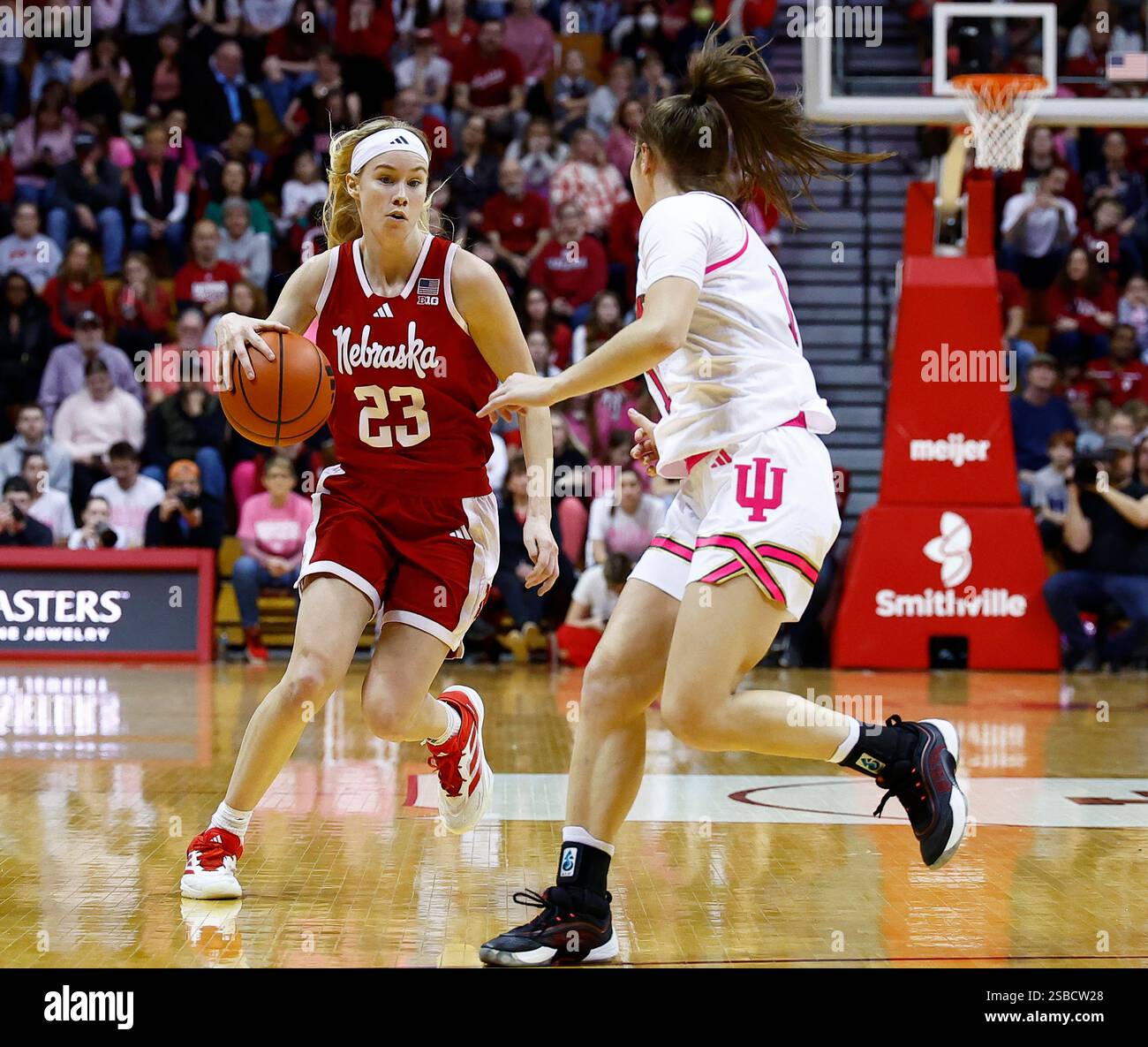 BLOOMINGTON, IN - FEBRUARY 02: Nebraska Cornhuskers guard Britt Prince ...