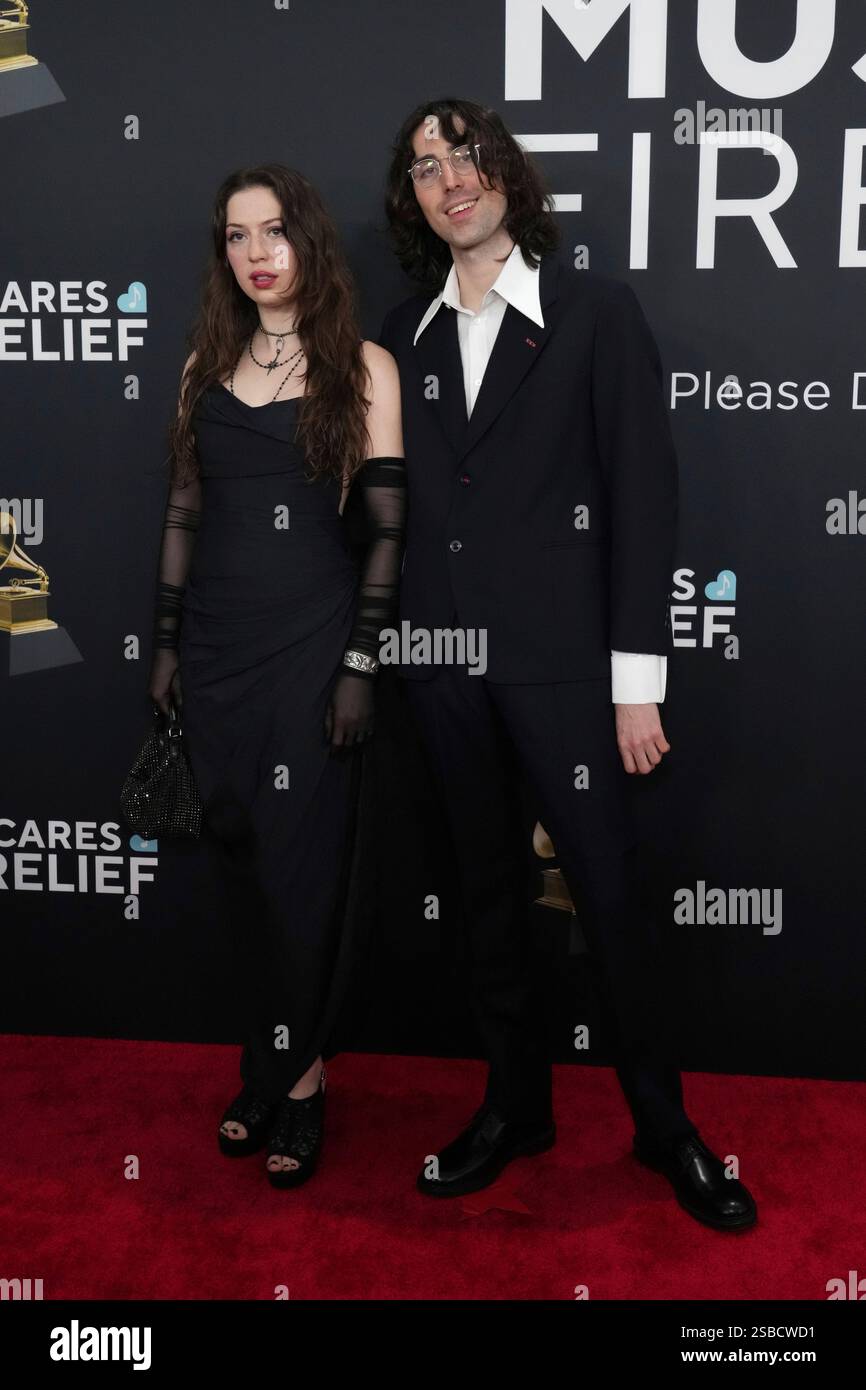 Alaska Reid, left, and A. G. Cook arrive at the 67th annual Grammy ...