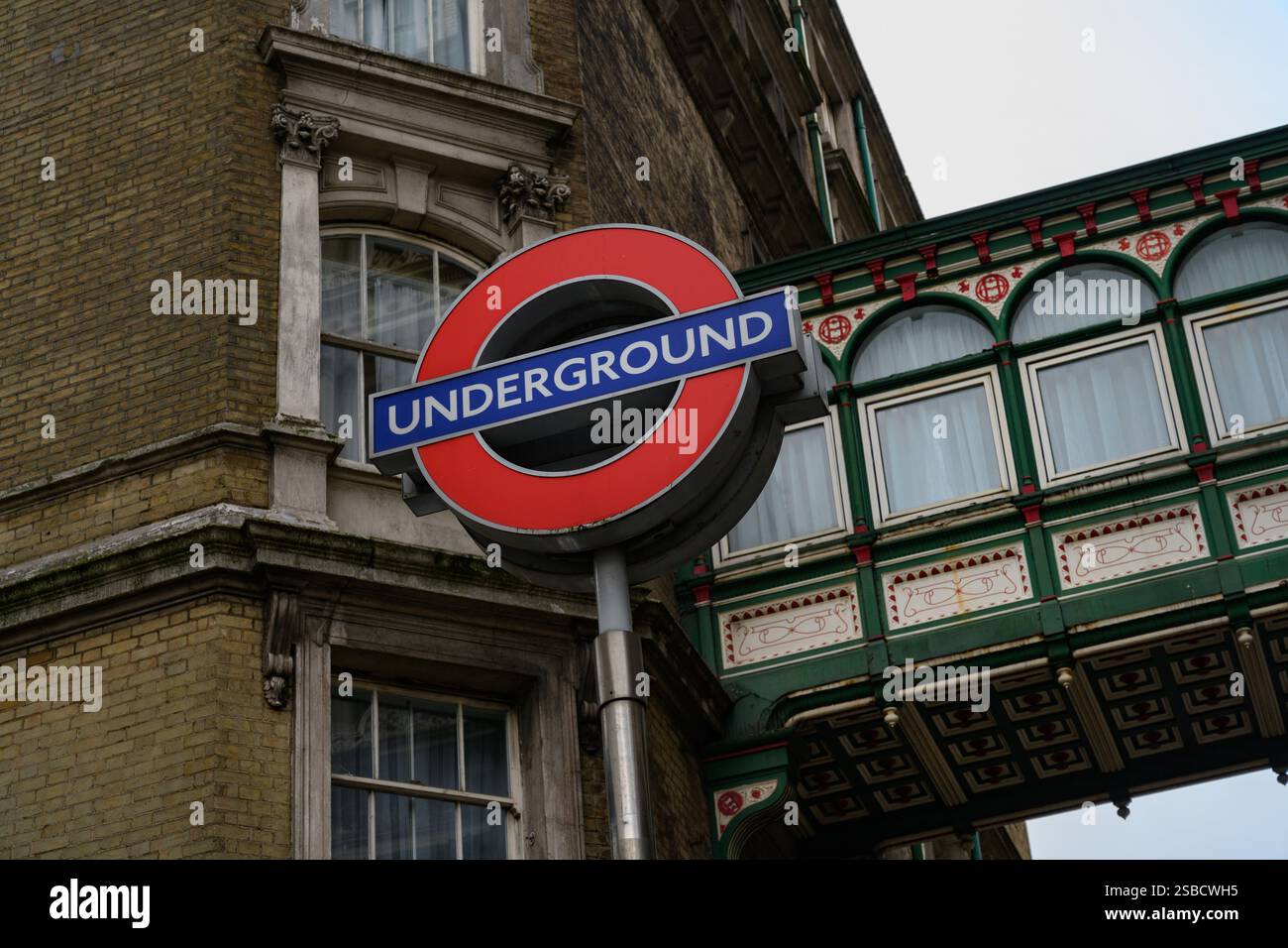 London, UK. January 29th 2025. An iconic London Underground Tube sign ...