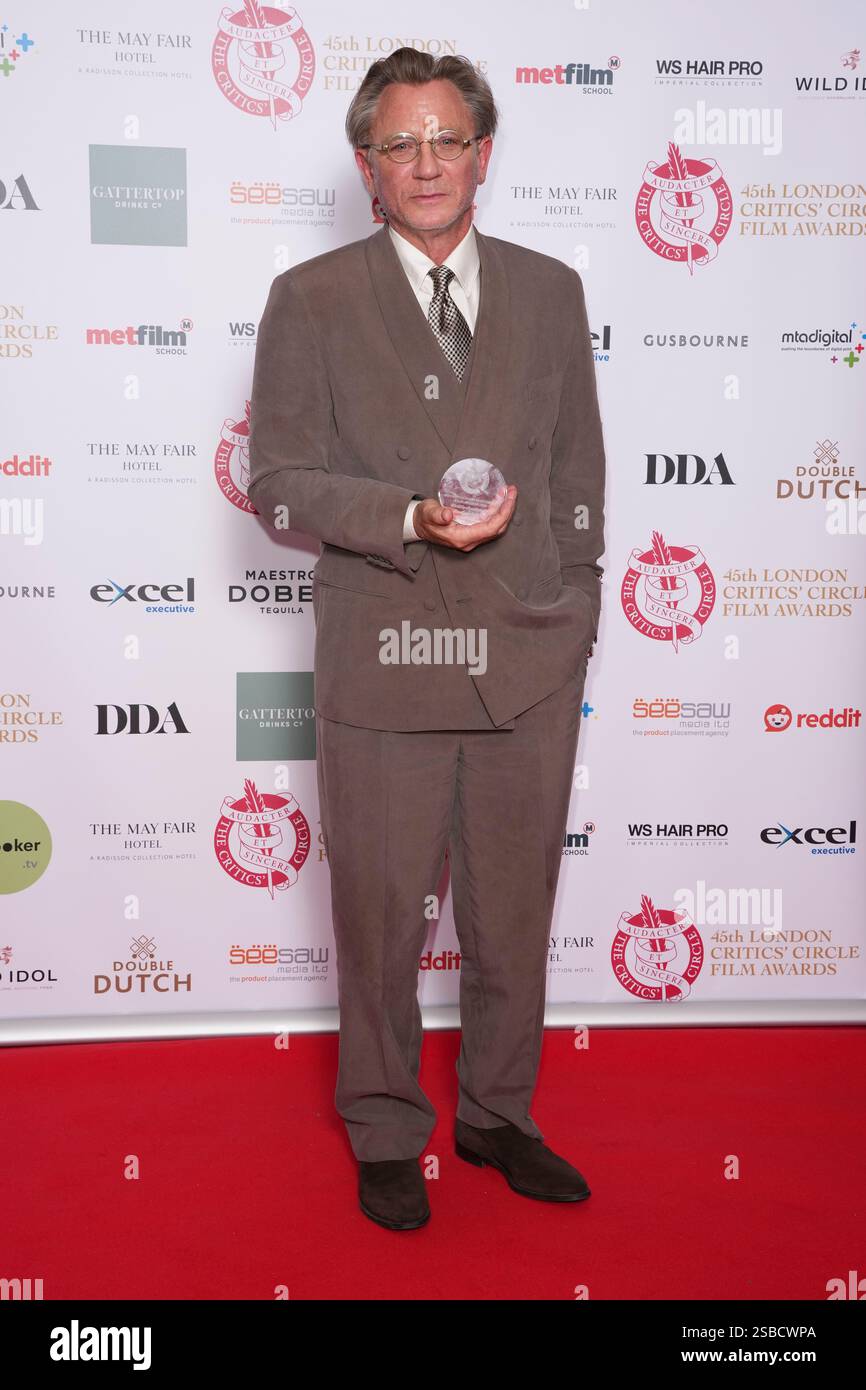 Daniel Craig, winner of the 'Dilys Powell Award for Excellence in Film ...