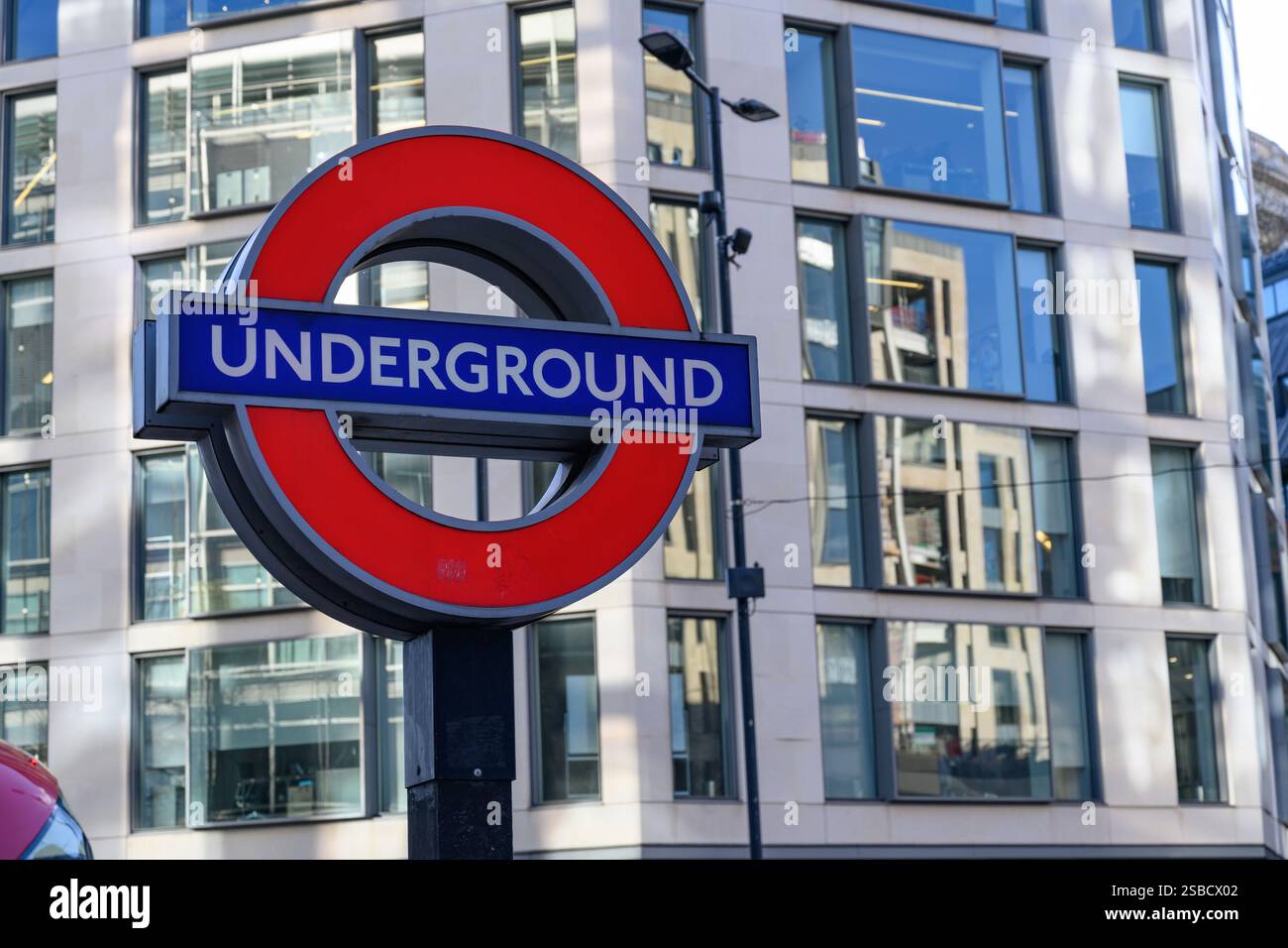 London, UK. January 29th 2025. An iconic London Underground sign, the ...