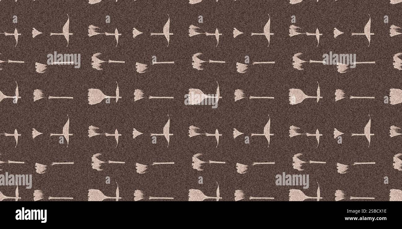 Mocha brown linen floral patterns seamless patterns border design ...