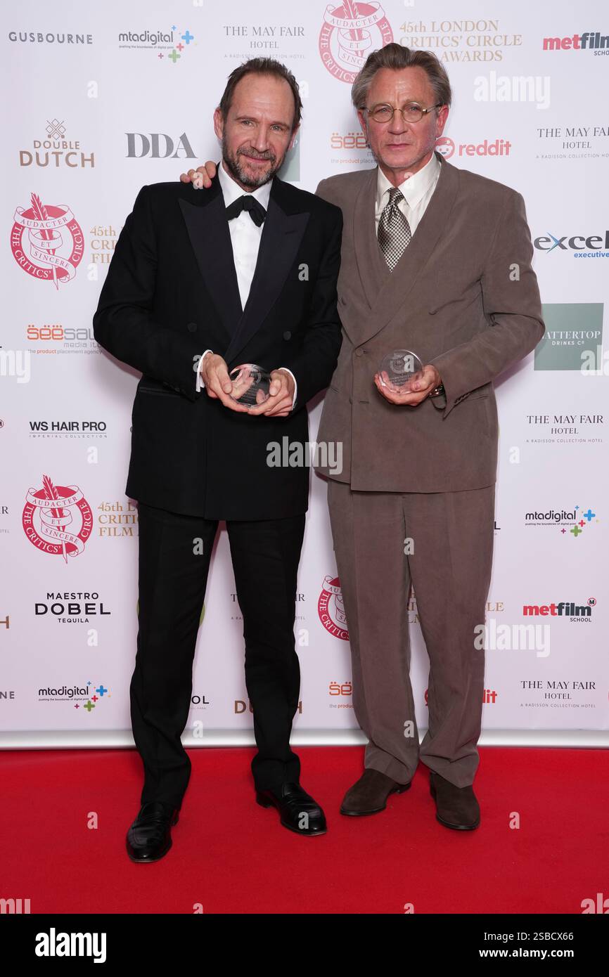 Ralph Fiennes, winner of the Actor of the Year award for 'Conclave ...