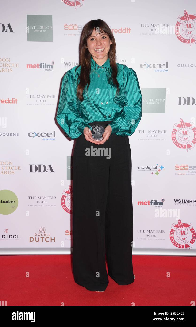 Nina Gantz in the winner's room at the London Critics' Circle Film ...