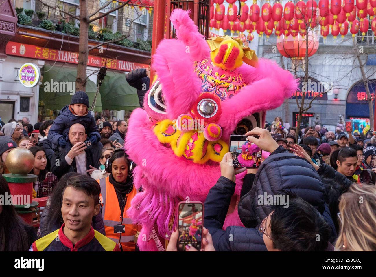 2 February 2025. London, UK. Chinese New Year celebrations take place ...