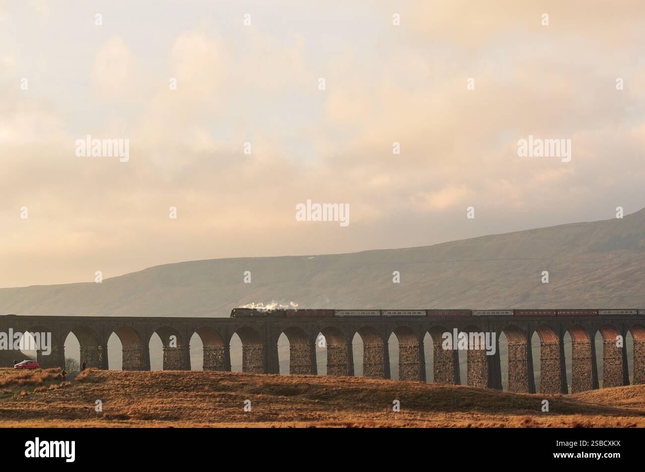 Ribblehead Viaduct Steam Train Stock Photo - Alamy