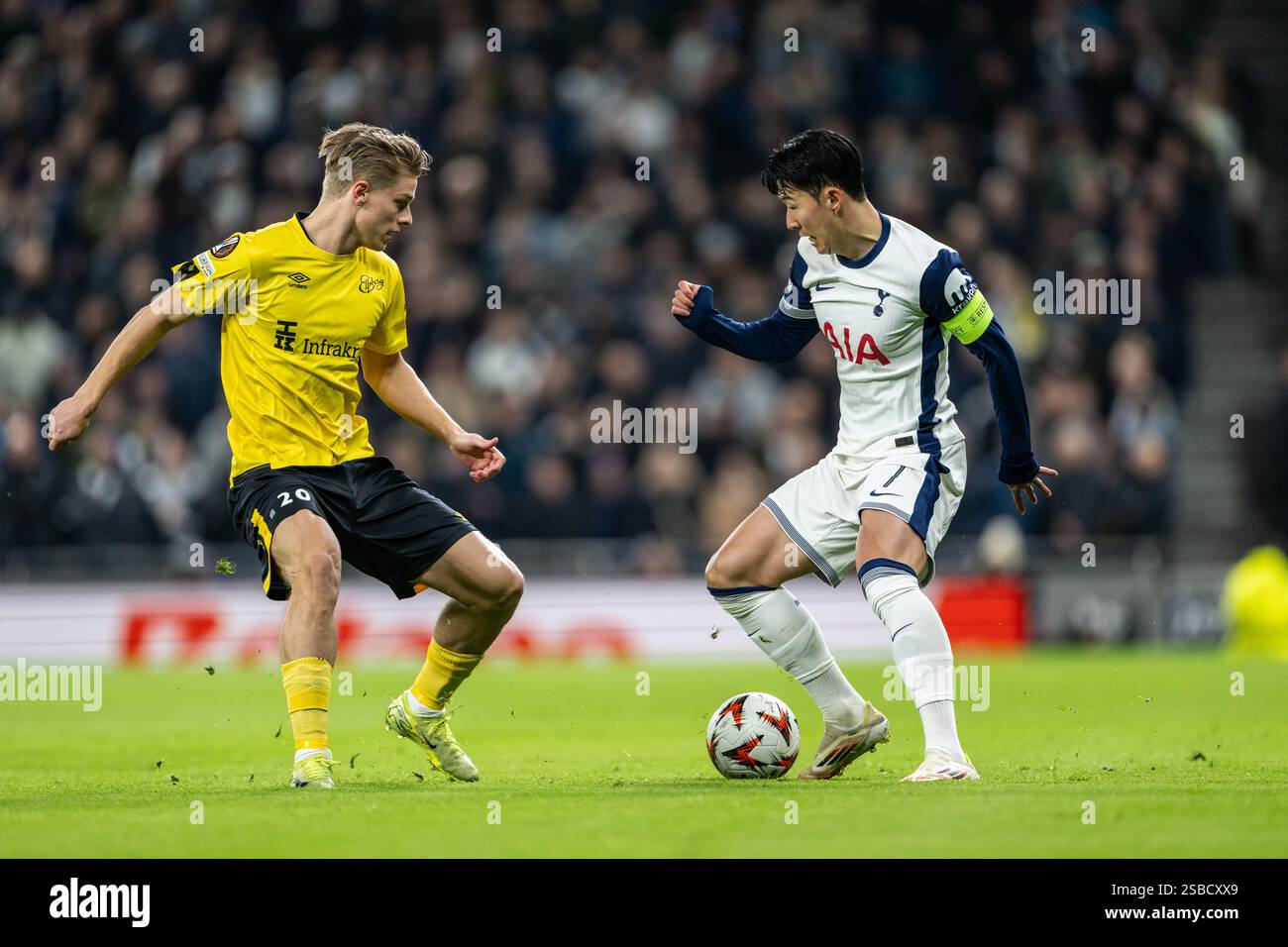 London, England. 30th, January 2025. Son Heung-Min (7) of Tottenham ...
