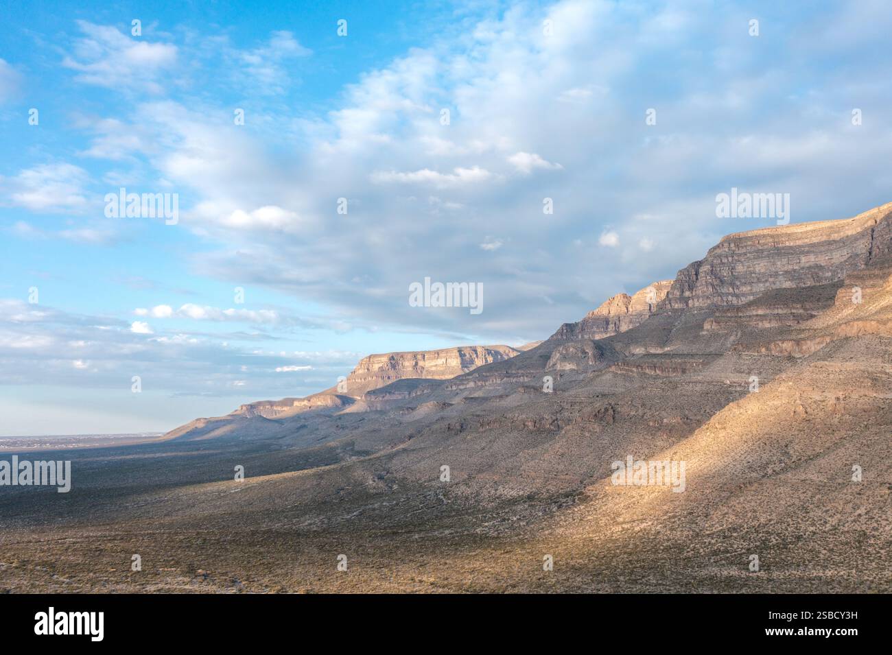Aerial View of the Sacramento Mountains Near Alamogordo New Mexico ...