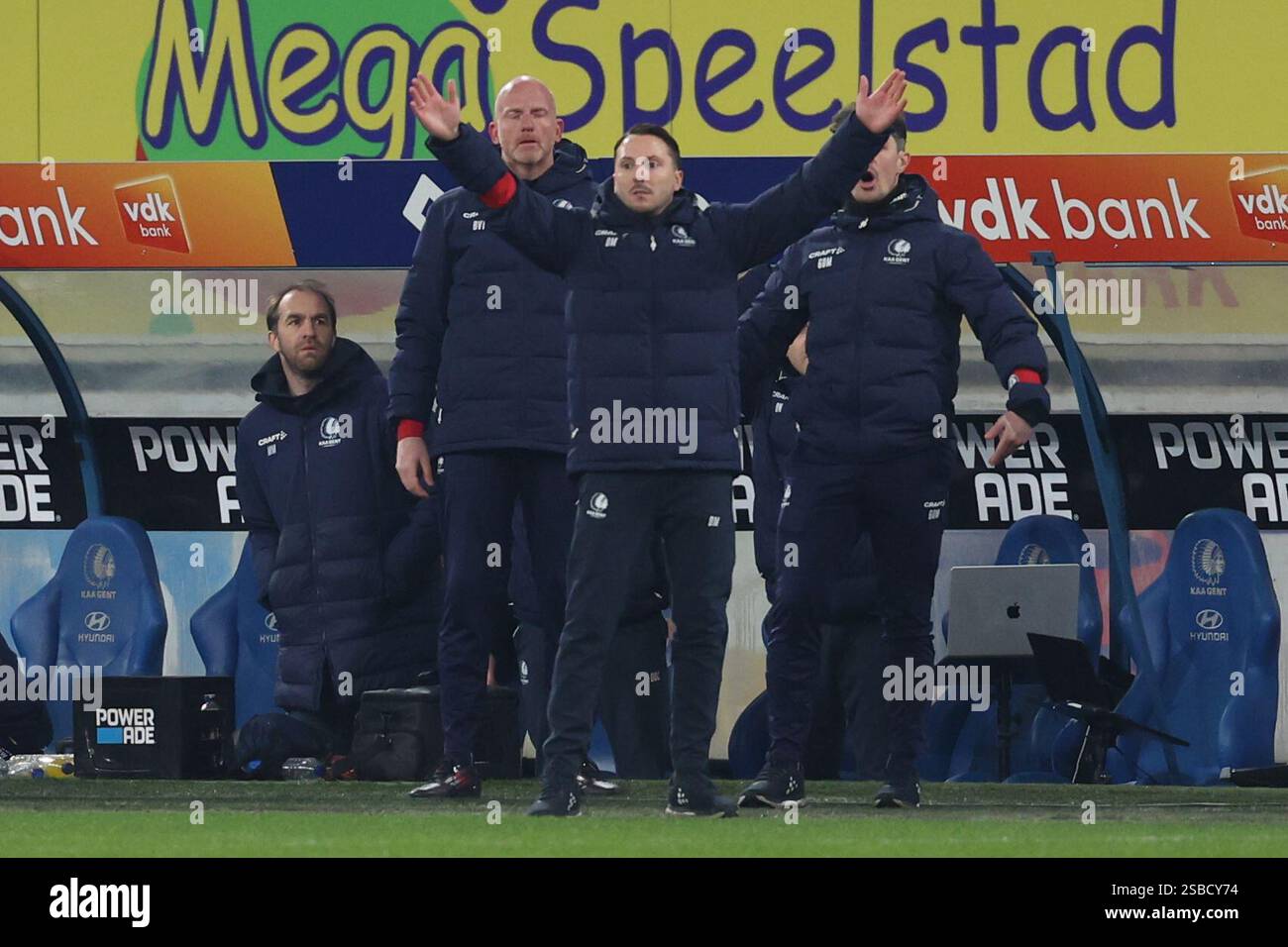 Gent, Belgium. 02nd Feb, 2025. Gent's interim head coach Danijel ...