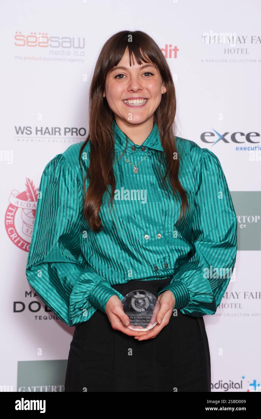 Nina Gantz with the British/Irish Short Film of the Year Award for ...