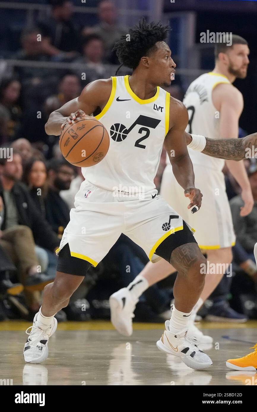 Utah Jazz guard Collin Sexton (2) during an NBA basketball game against ...
