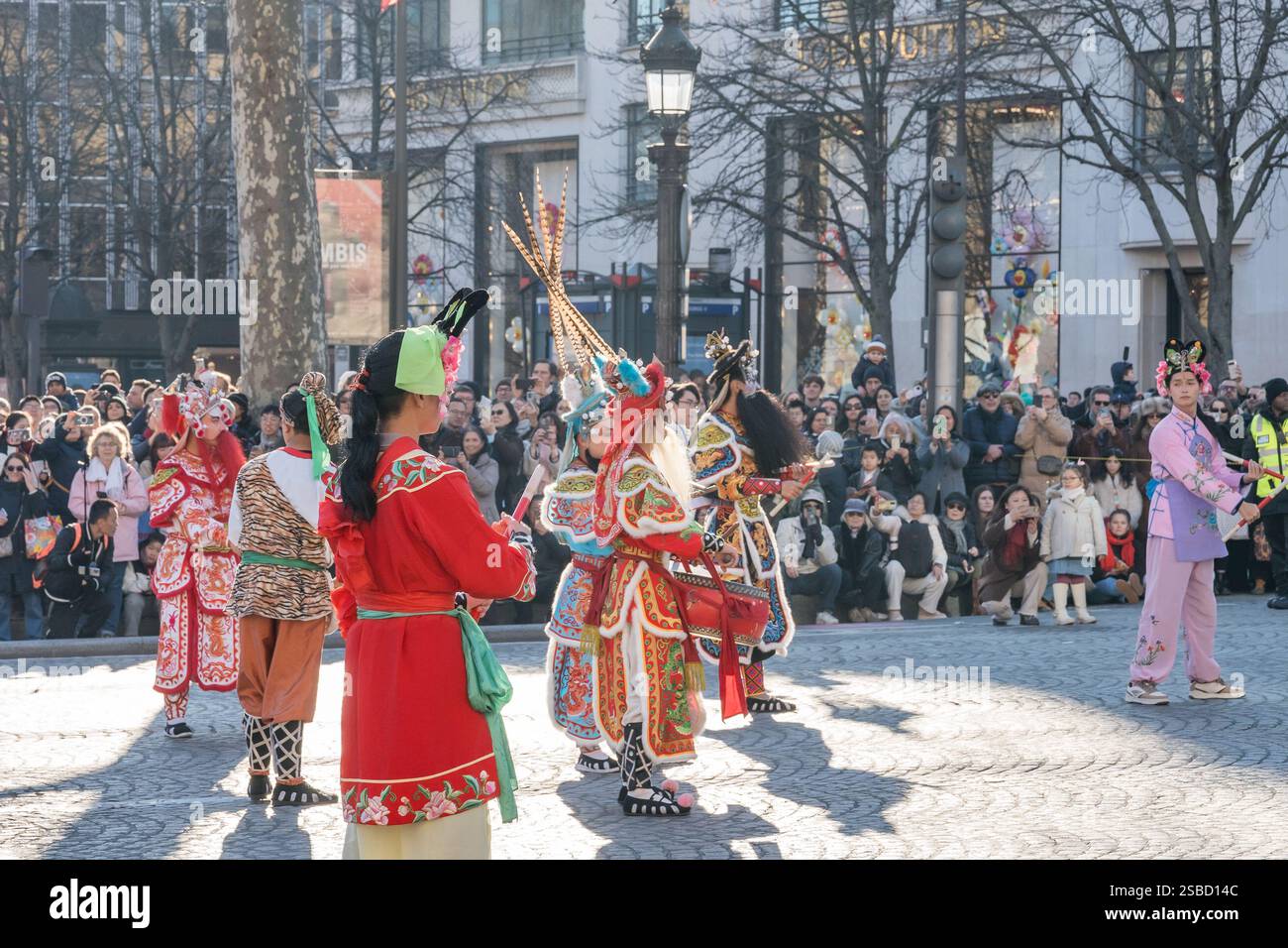 Lunar parade showcases vibrant Chinese culture on Champs-Elysees 2025 ...