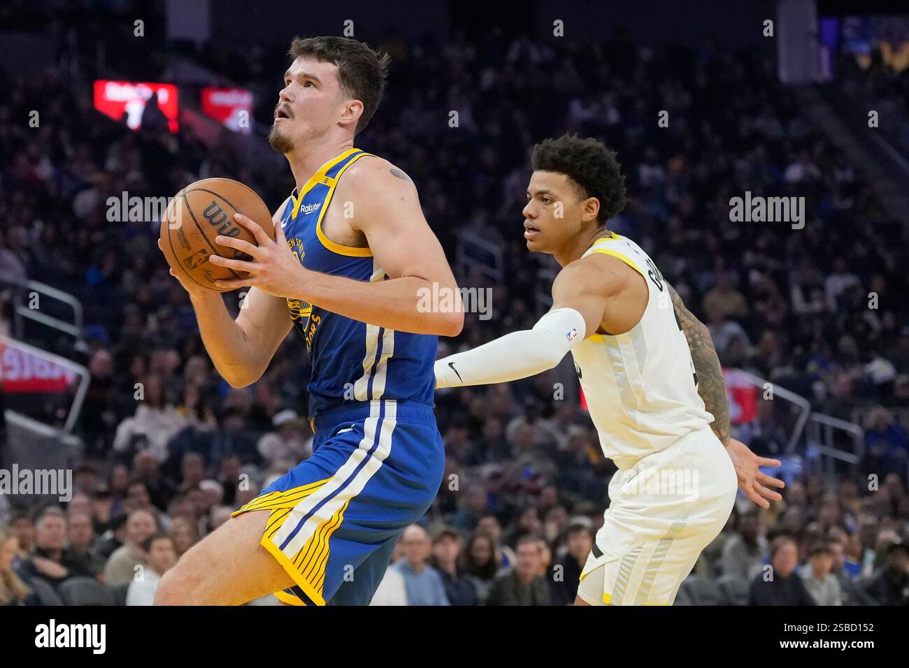 Golden State Warriors center Quinten Post during an NBA basketball game ...