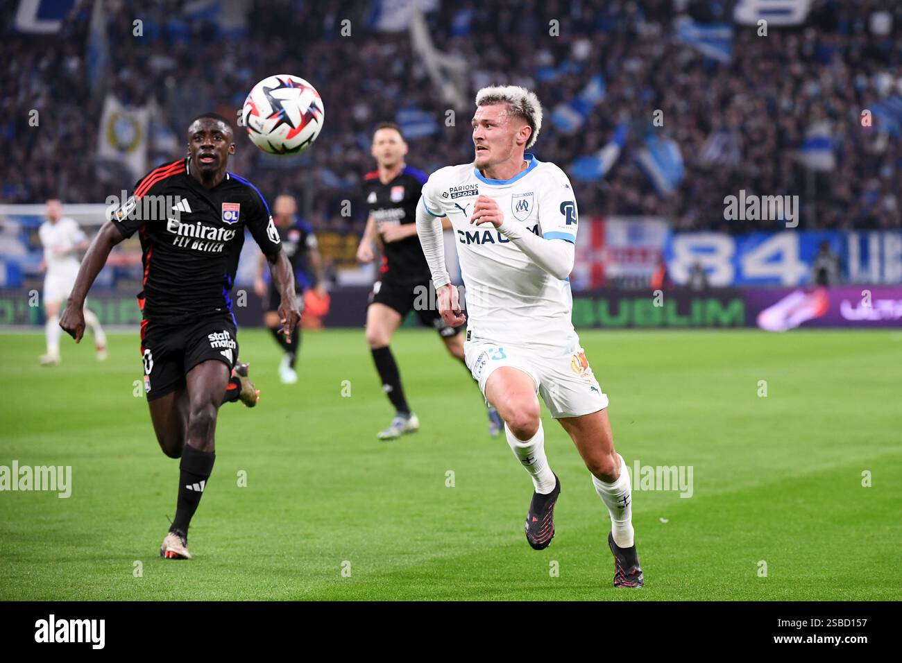 France. 01st Feb, 2025. 03 Quentin MERLIN (om) during the Ligue 1 ...
