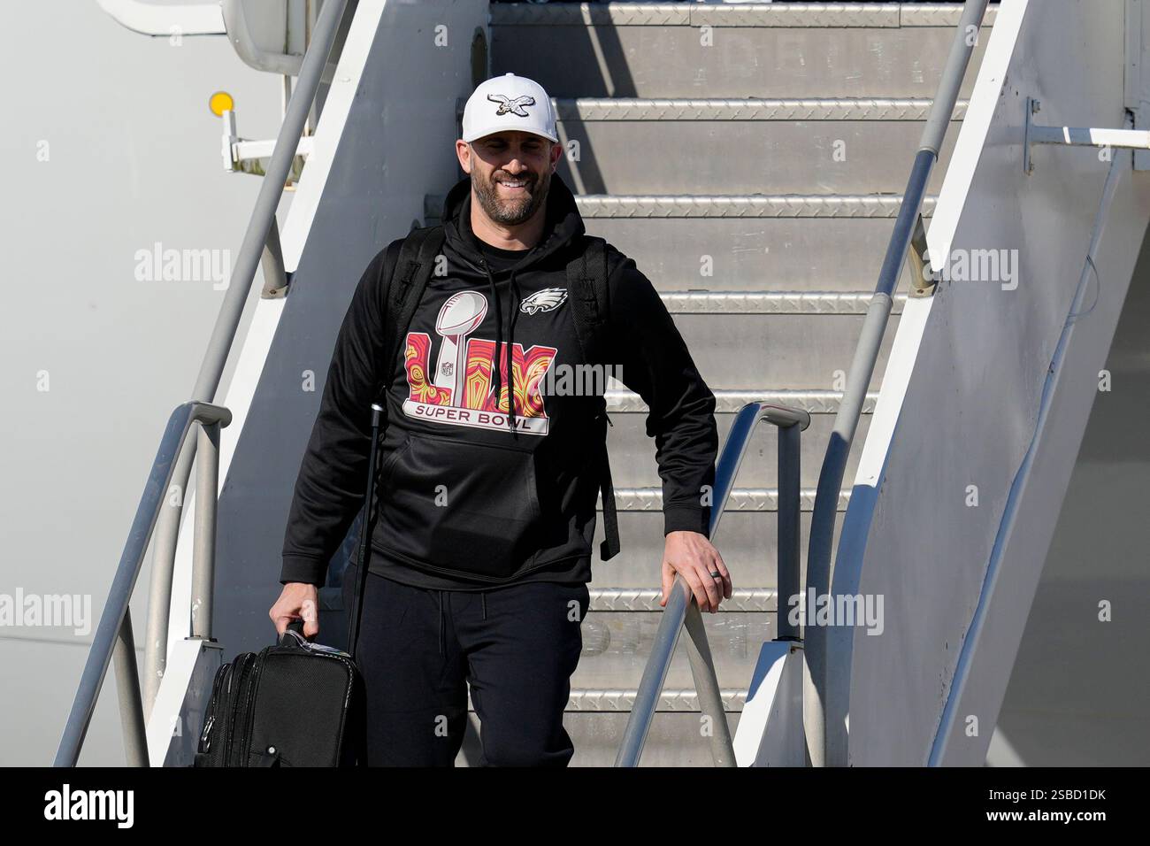 Philadelphia Eagles head coach Nick Sirianni arrives at New Orleans ...