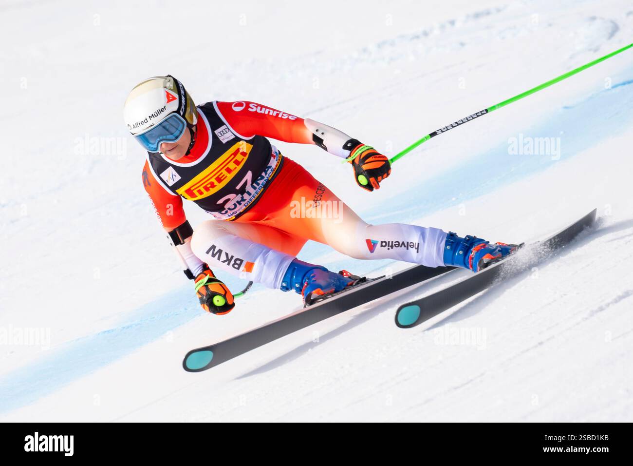 Cortina d’Ampezzo, Italy 19 January 2025. MING-NUFER Priska (SUI) competing in the Audi Fis ...