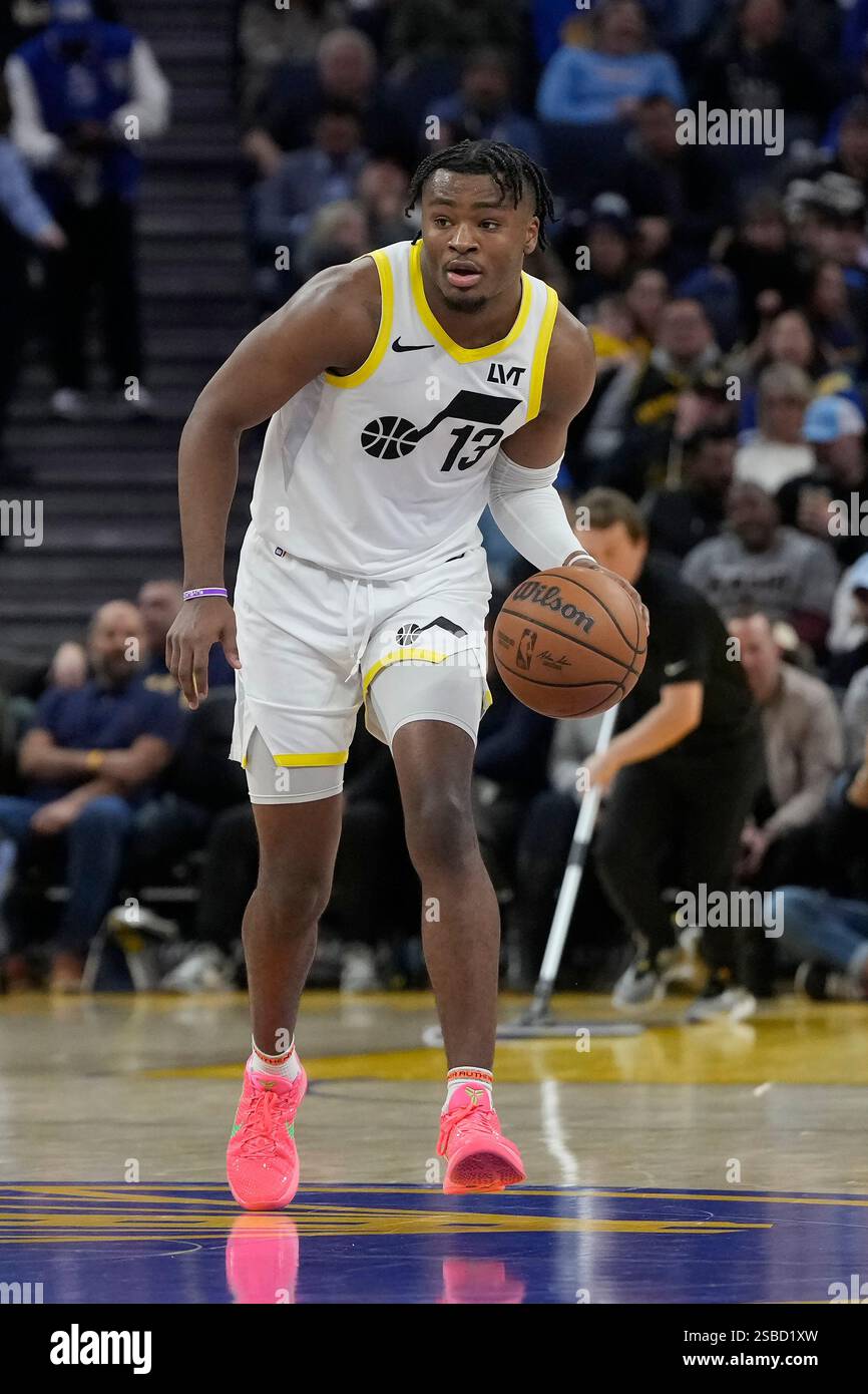 Utah Jazz guard Isaiah Collier during an NBA basketball game against ...